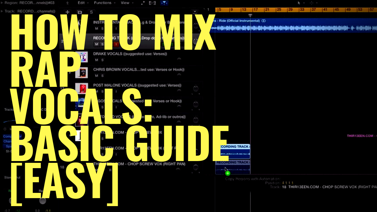 How To Mix Rap Vocals: Basic Guide [EASY] – Thir13een